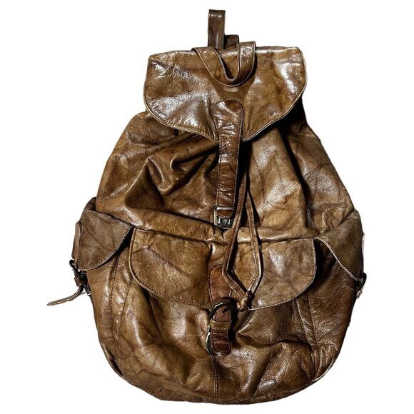 Wilsons Leather | Bags | Vintage Wilsons Leather Backpack Distressed ...